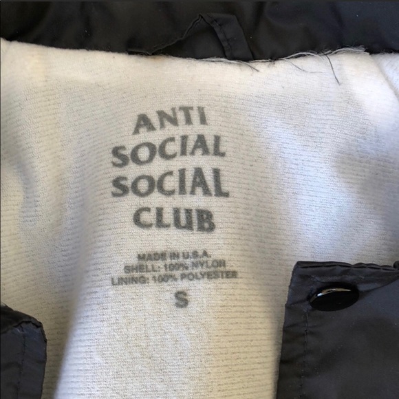 Anti Social Social Club | Jackets & Coats | Anti Social Social Club ...